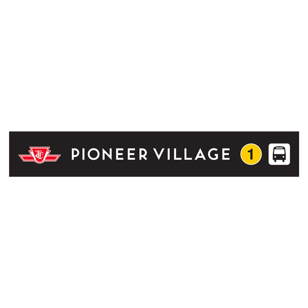 Pioneer Village Wooden Station Sign – TTCshop